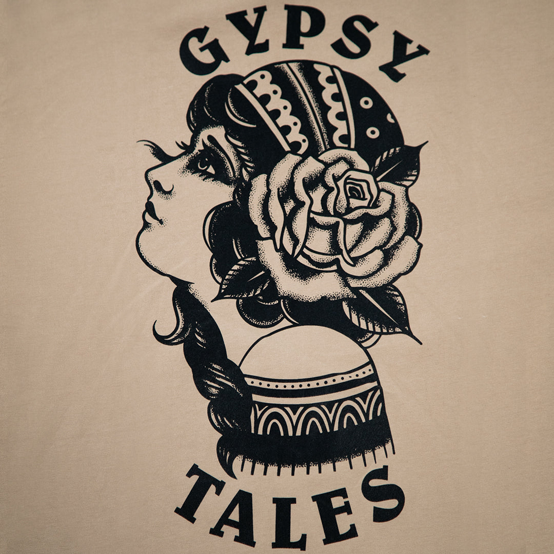 Gypsy Lady Tee- Tan – Gypsy Tales Podcast